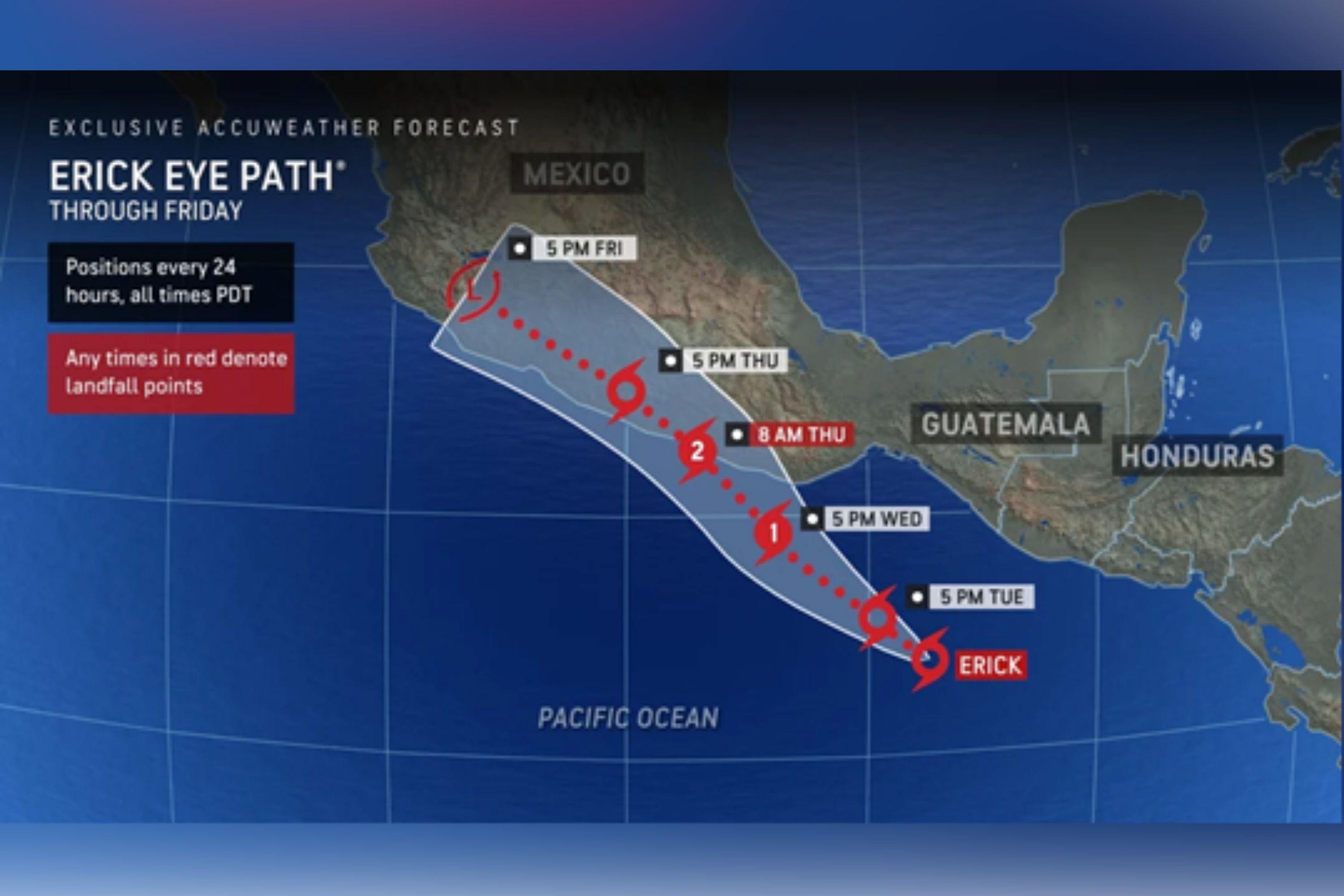 Hurricane Erick update: Tropical storm strengthens in Pacific
