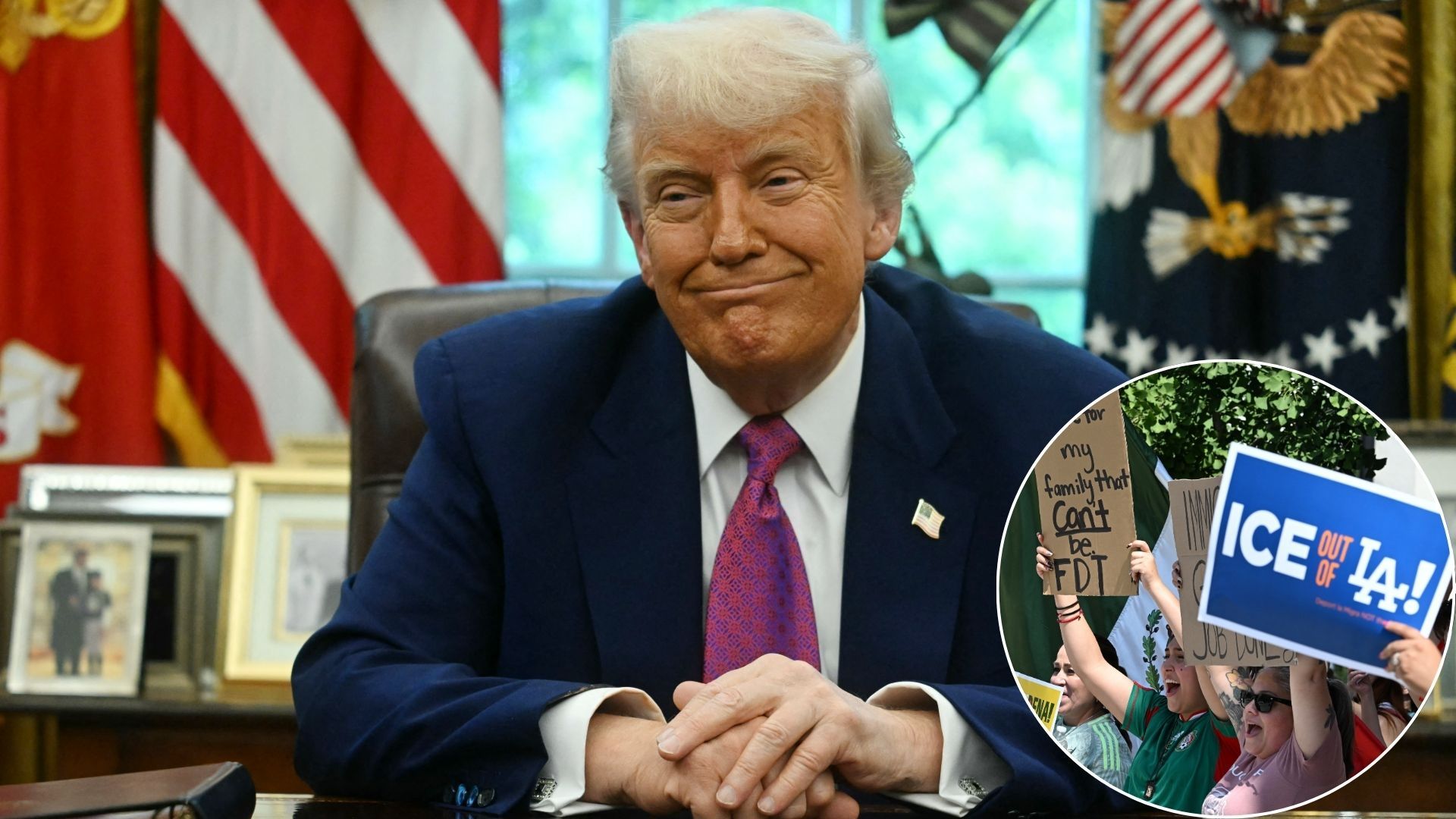 Trump's latest official portrait: a stark symbol of his new tenure