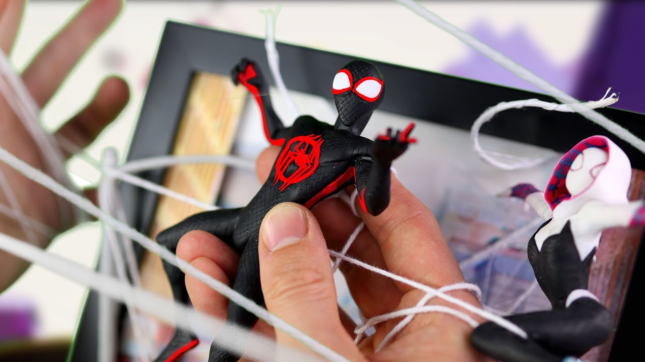 I created spider-man's suit with clay! 🕷️
