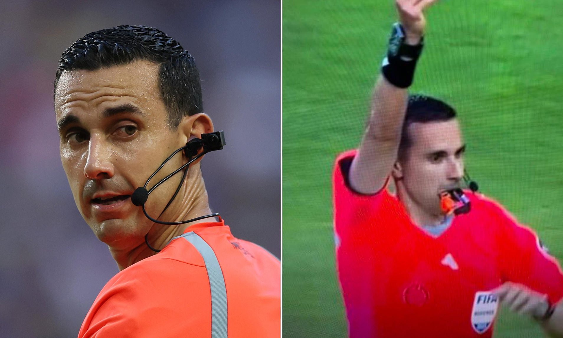 Bizarre moment referee tries to show a red card at Club World Cup and ...
