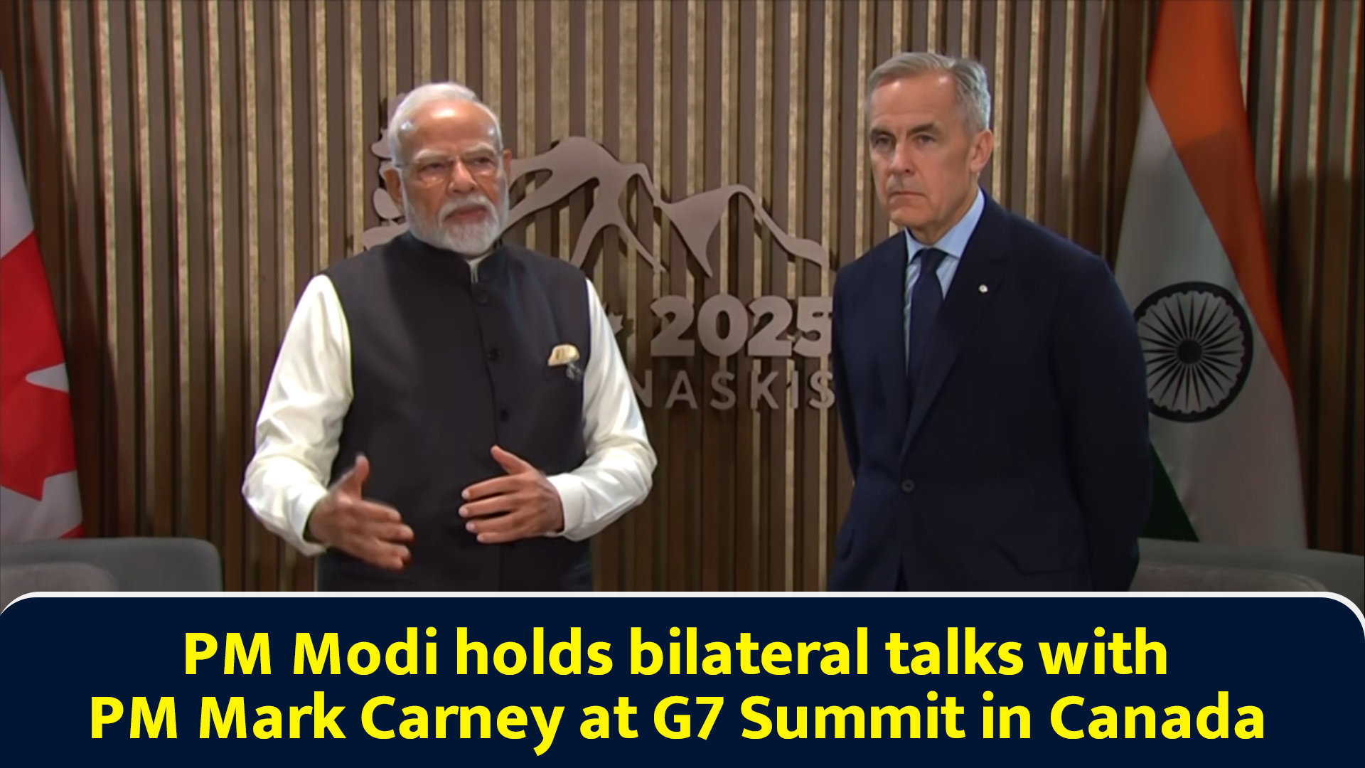 PM Modi holds bilateral talks with PM Mark Carney at G7 Summit in Canada