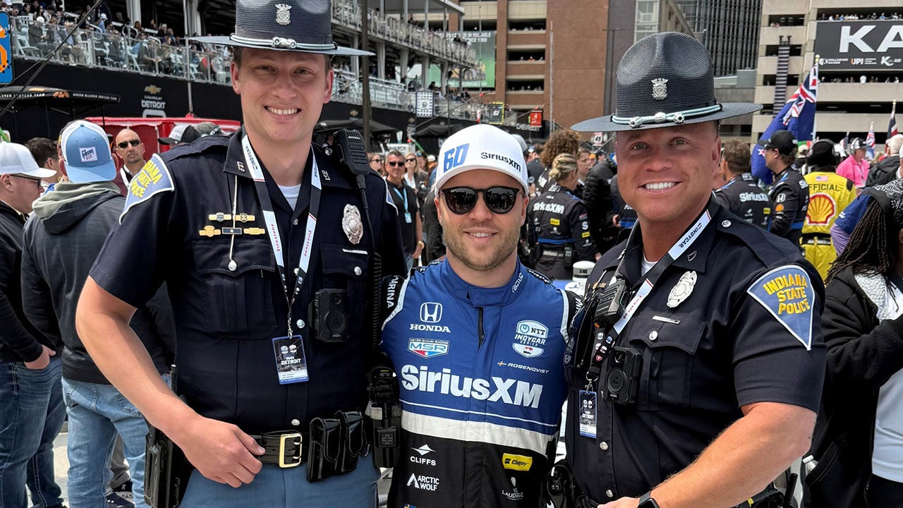 Indiana State Police sponsor IndyCar's Felix Rosenqvist to attract recruits