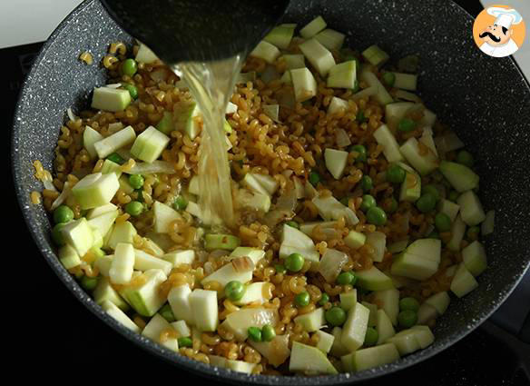 Risotto de massa e legumes