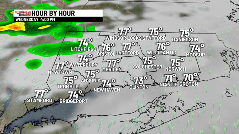 Still wet at times and humid Wednesday. Hot and very humid Thursday ...