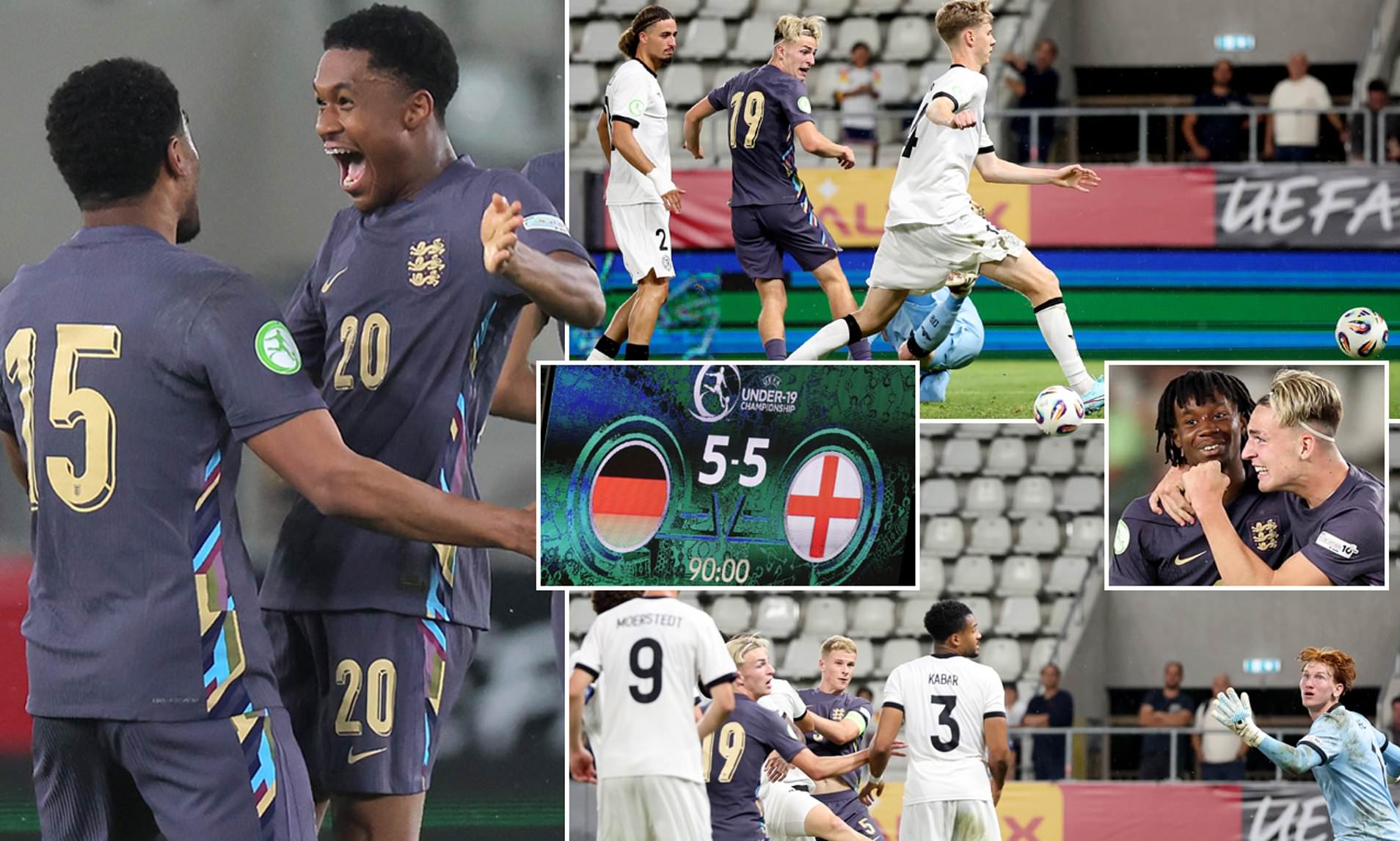 England's Young Lions claw their way back from 5-1 down to earn ...