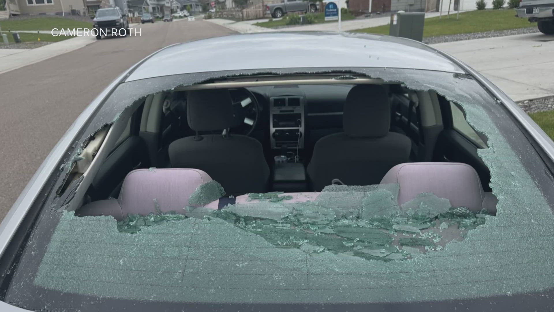 Rare large hail event hit Colorado overnight