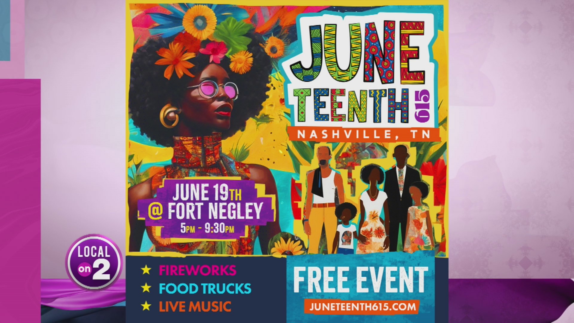 Juneteenth 615: Fireworks at Historic Fort Negley