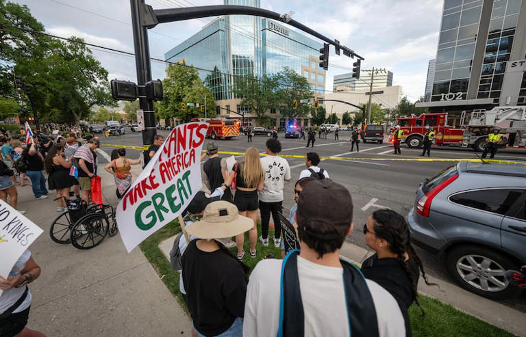 Why were there ‘peacekeepers’ at the ‘No Kings’ Salt Lake City protest ...
