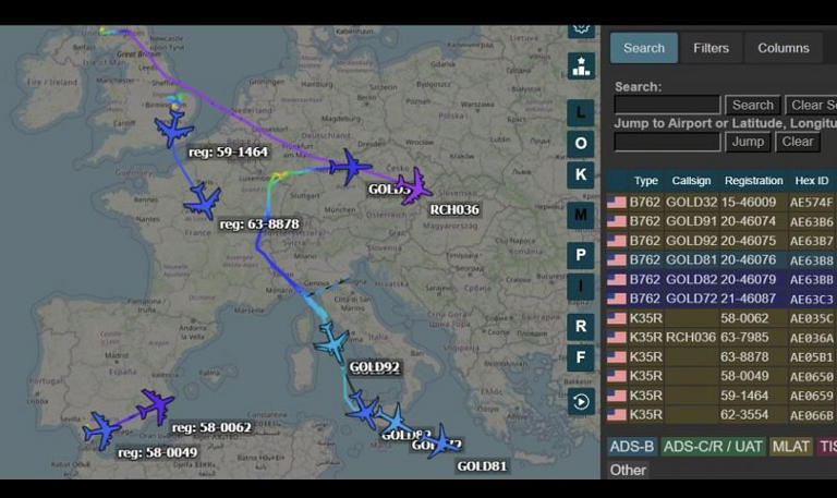 Intense military aircraft movement signals rapid build-up of US ...