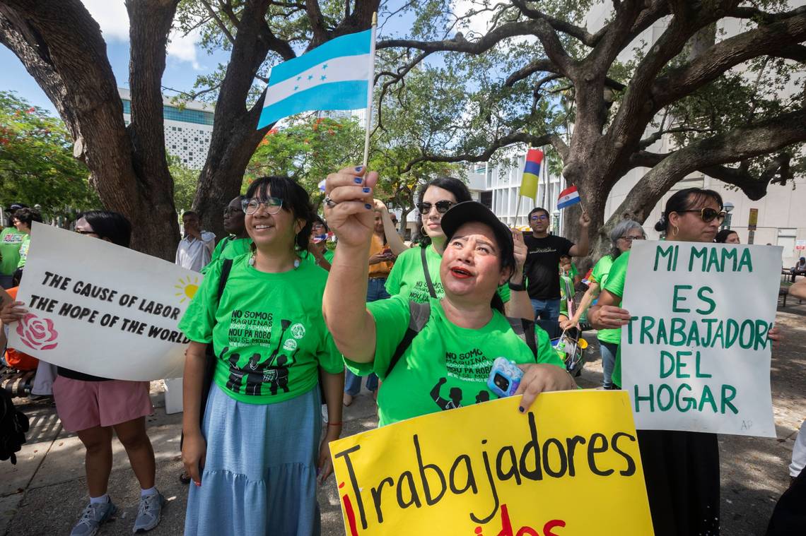 Domestic workers in Miami-Dade rally for more rights