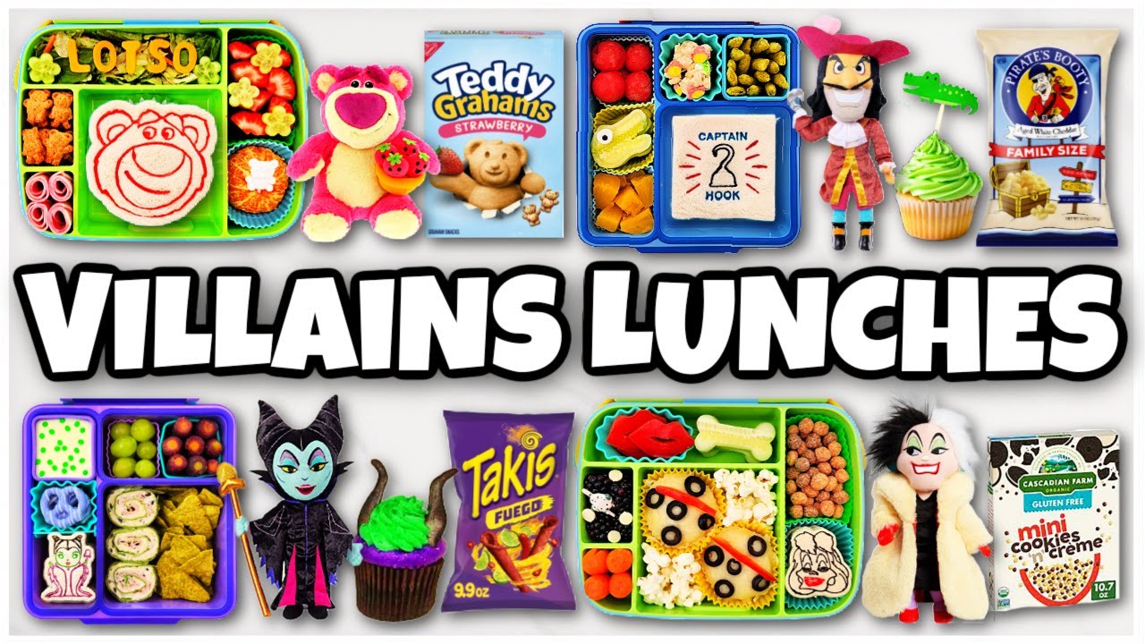 *DISNEY VILLAINS* Lunch Ideas for Kids! 🍎 Fun & Easy Lunchbox Idea