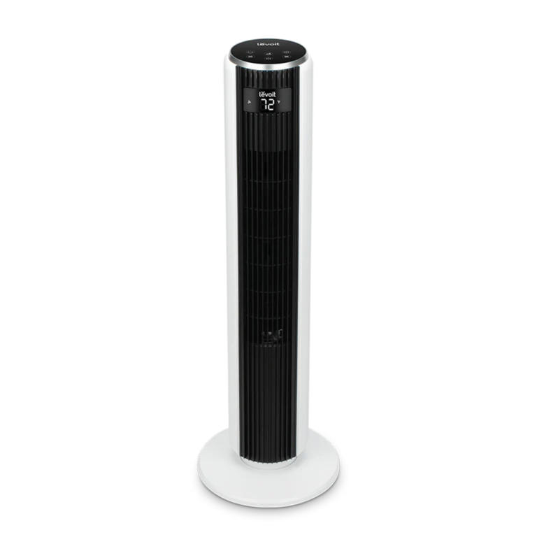 This space-saving Levoit tower fan quickly and quietly cools down big ...
