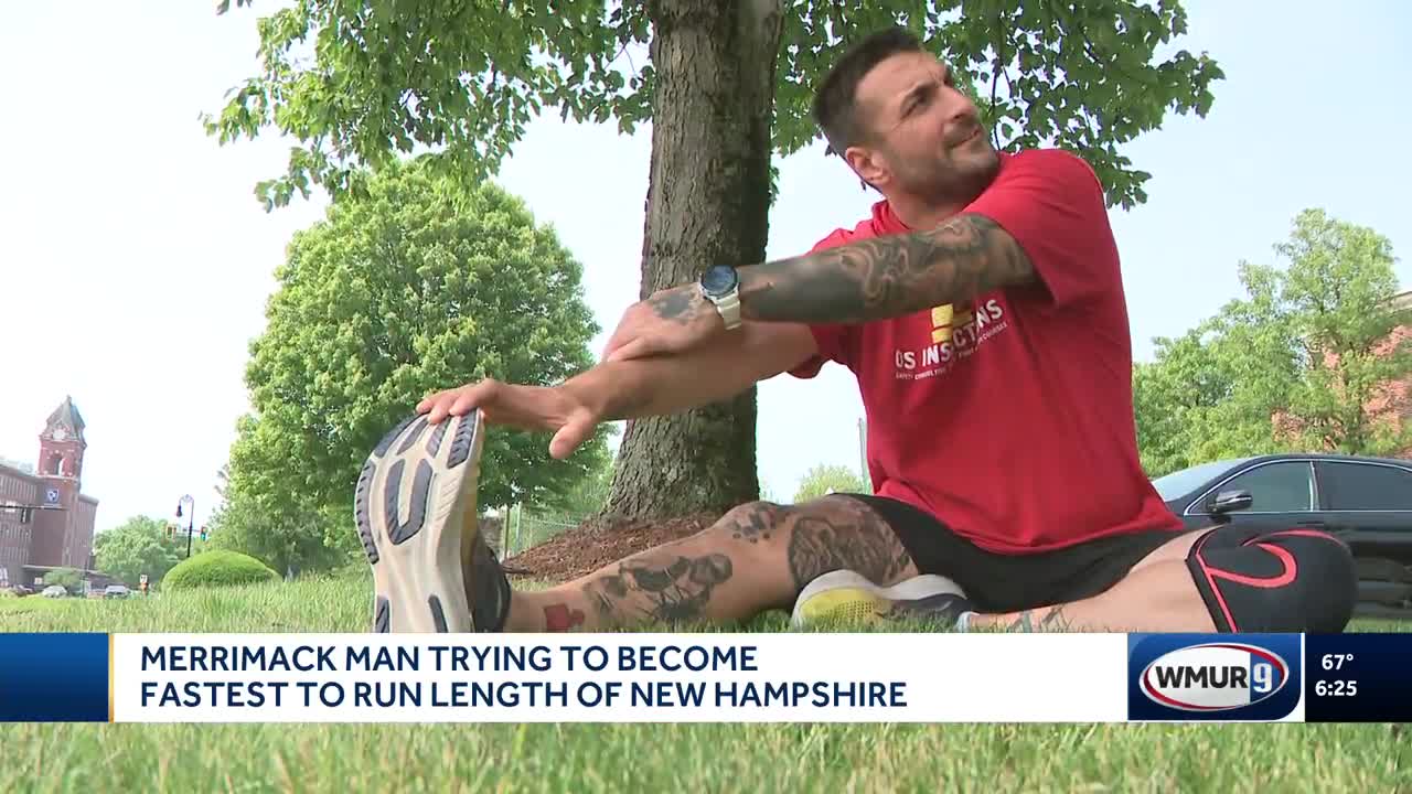 Merrimack man plans to run from Pittsburg to Nashua in 5 days