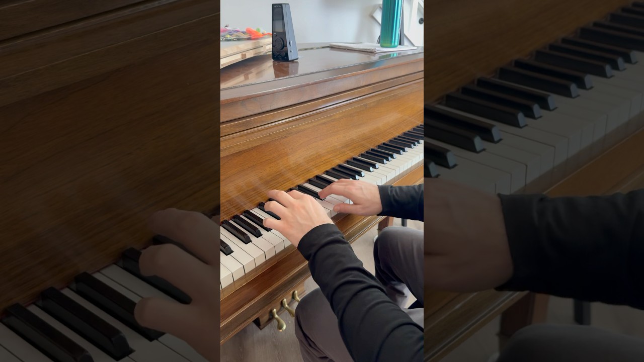 Fun 7/8 repeated note pattern #shorts #piano