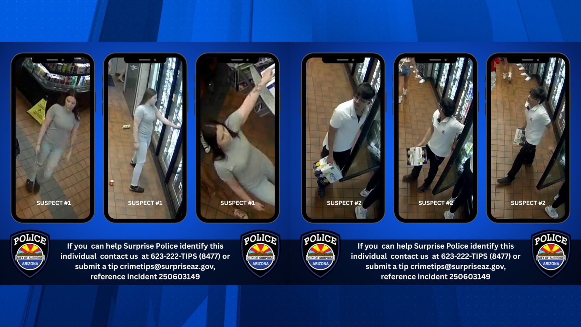 Surprise PD releases photos of 7 QuikTrip looting suspects