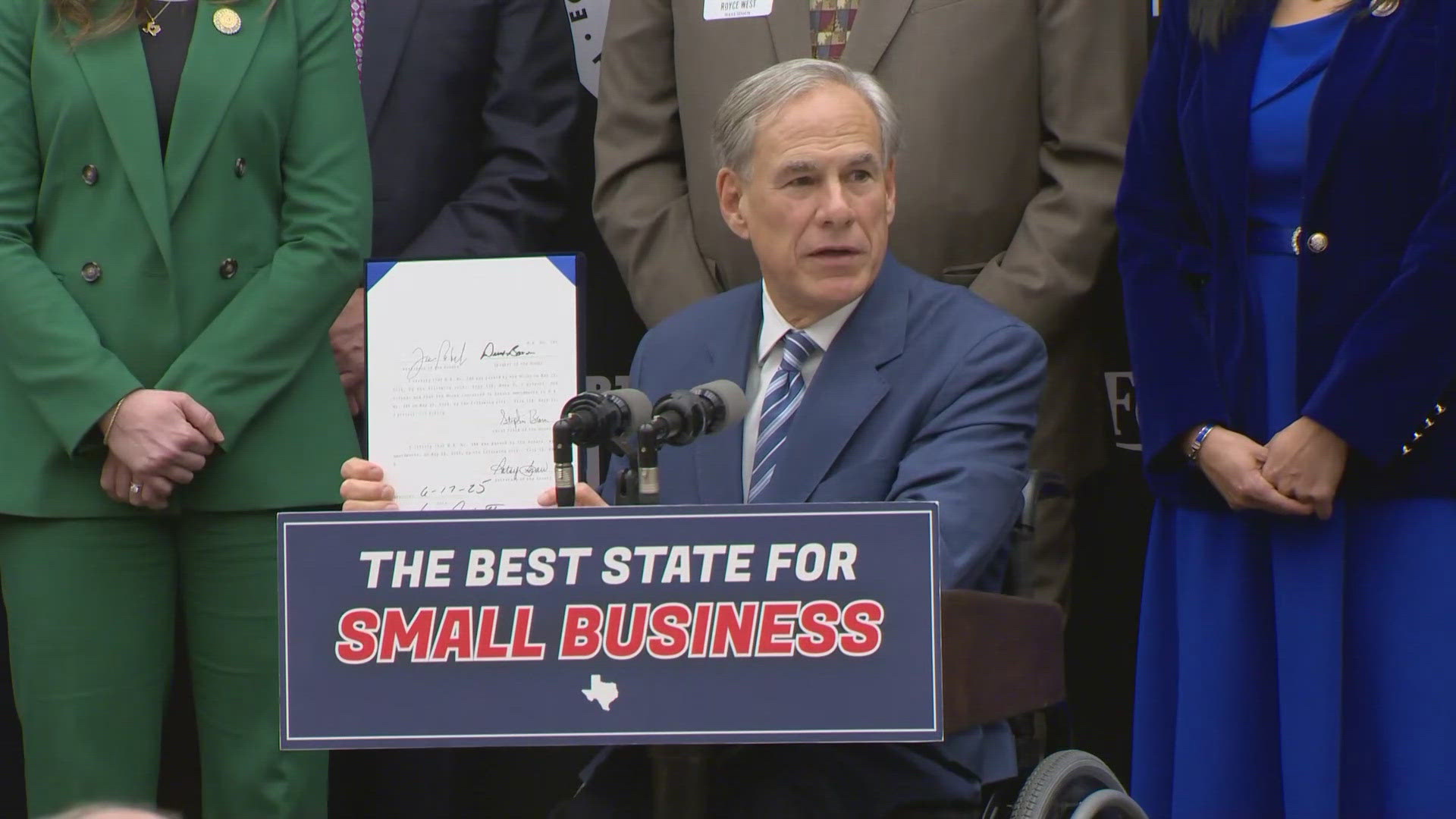 Gov. Greg Abbott signs bill expanding business tax policies