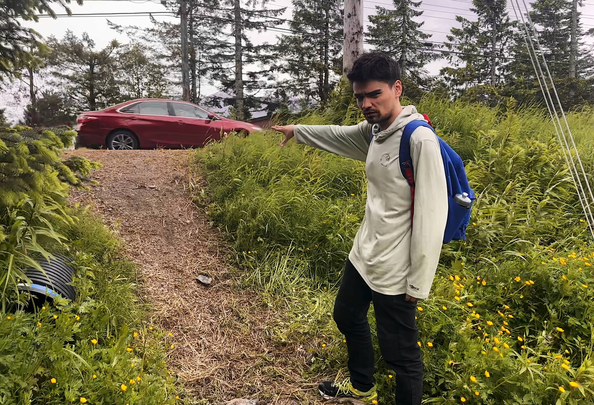 Man who collapses near roadside rescued in early morning hours by passerby