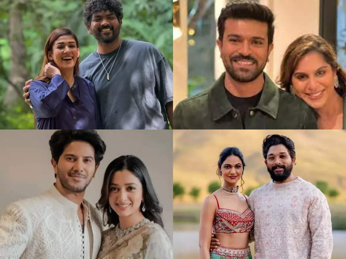 Nayanthara and Vignesh Shivan, Allu Arjun and Sneha Reddy, Jyotika and Suriya: South Indian ...