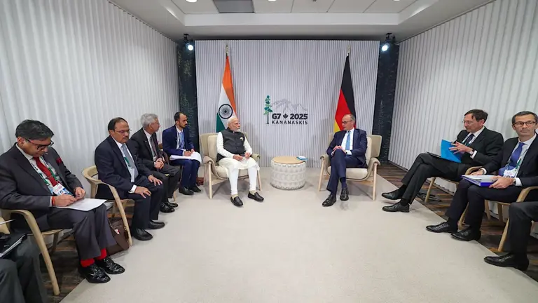 PM Modi meets German Chancellor Friedrich Merz on G7 Summit Sidelines