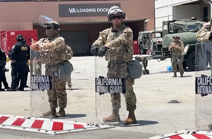 Federal court hears arguments in case about National Guard in Los Angeles