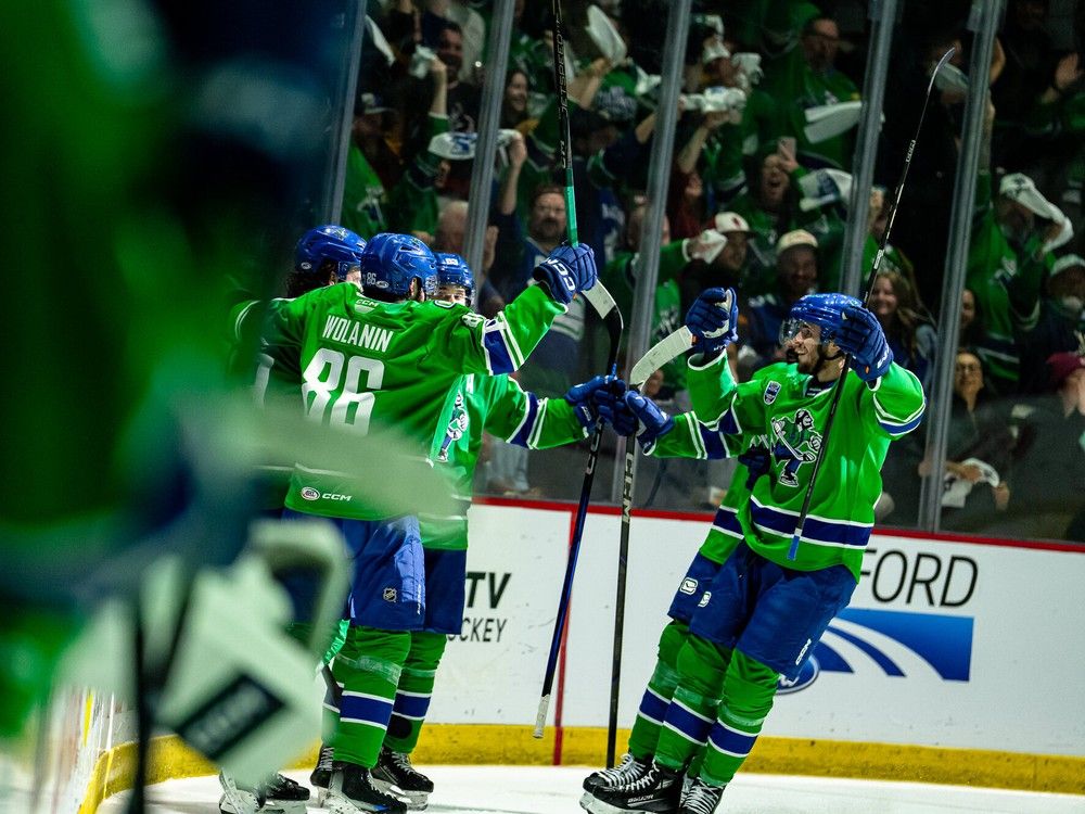 Abbotsford Canucks Recap: Big grit, big guns in Abby's 6-1 rout to take ...