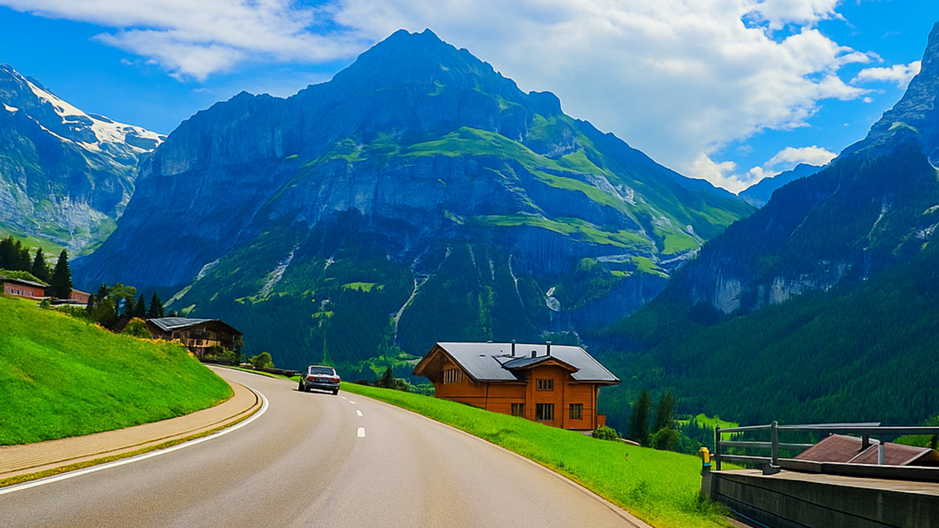 4K Drive Through the Swiss Alps: Lauterbrunnen to Grindelwald ...