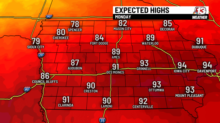 More storm chances through Wednesday in Iowa