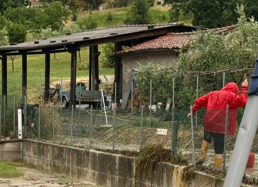 Bufera in Val Bidente. Disagi e allagamenti
