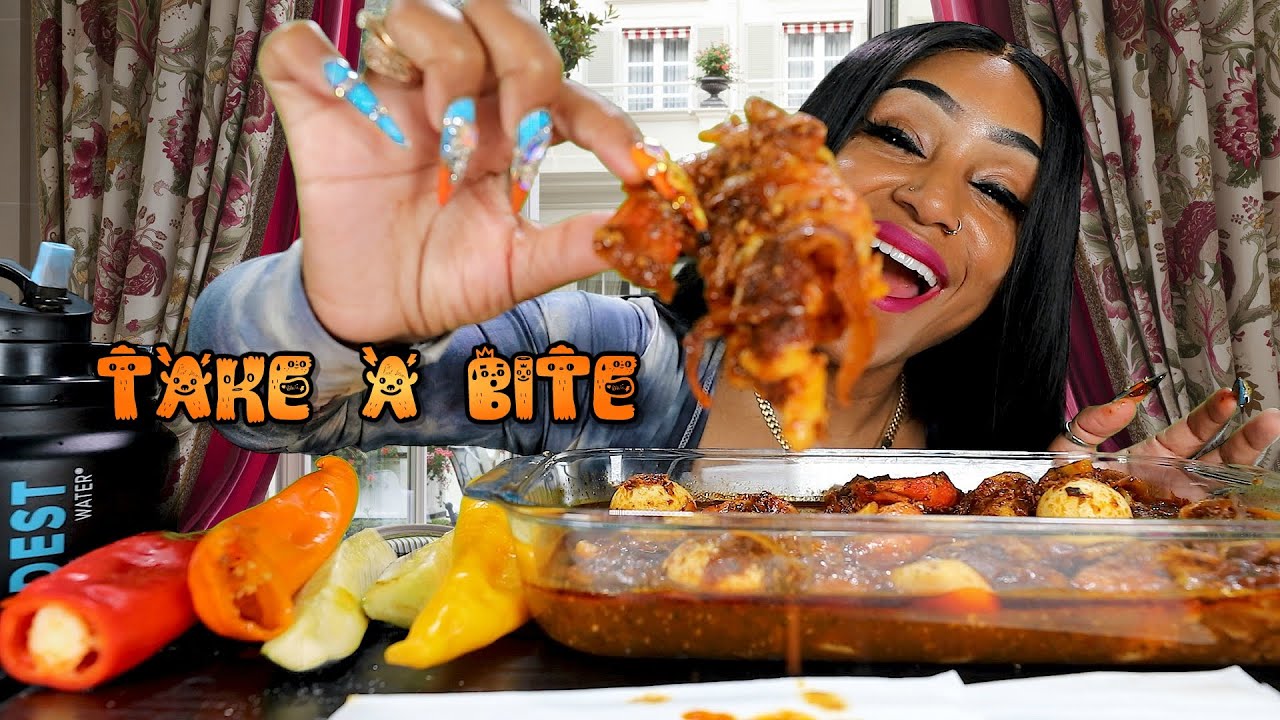 I attack shrimp and scallop seafood boil mukbang