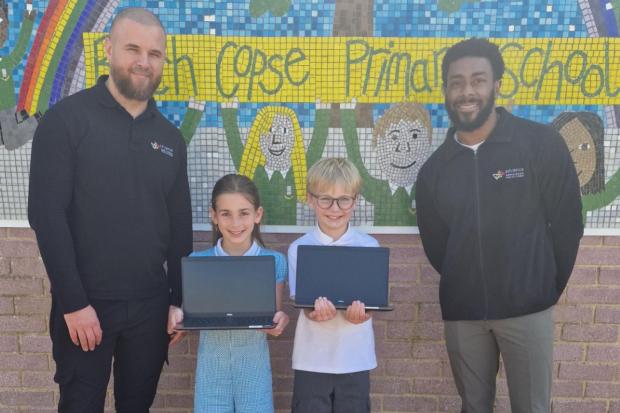 30 refurbished laptops donated to primary school