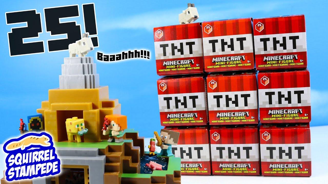 Minecraft Mini-figure Tnt Series 25 And Transforming Oasis Playset Review