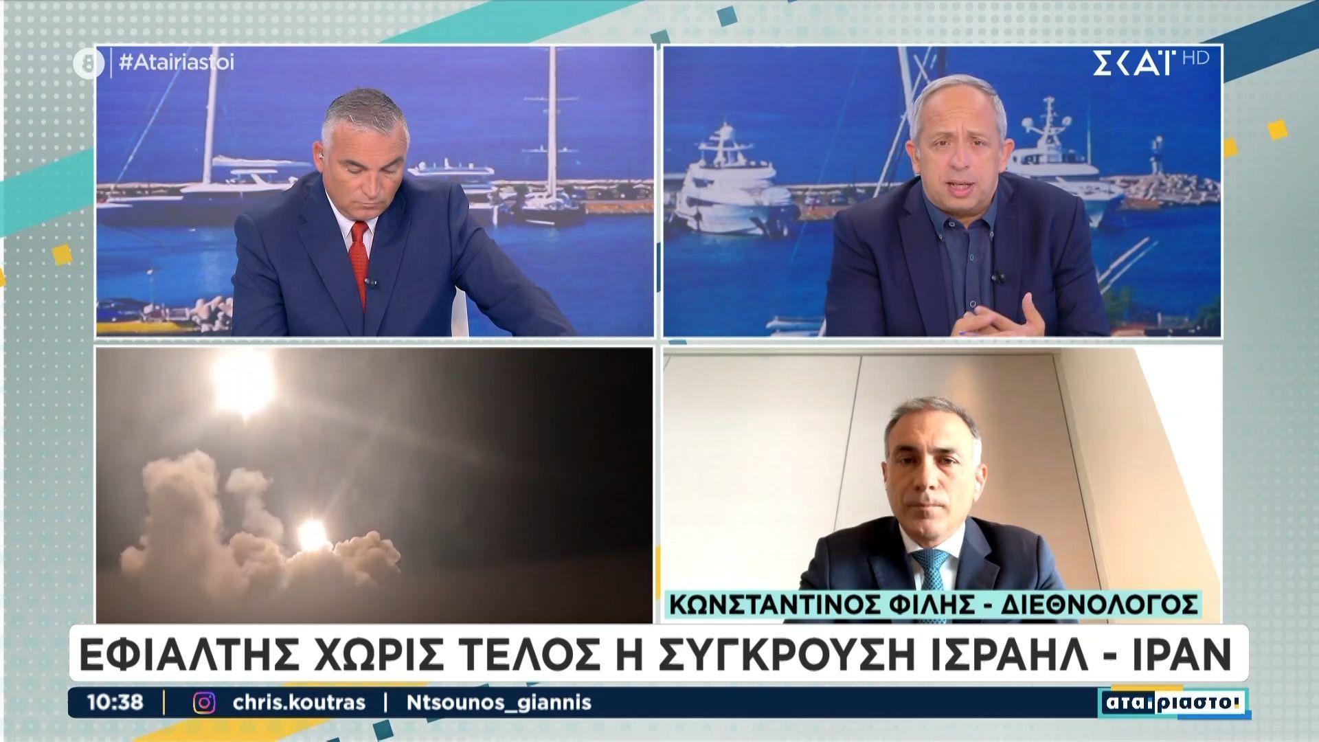 Κ. Φίλης: «50 - 50 η εμπλοκή ΗΠΑ στον πόλεμο της Μ. Ανατολής»