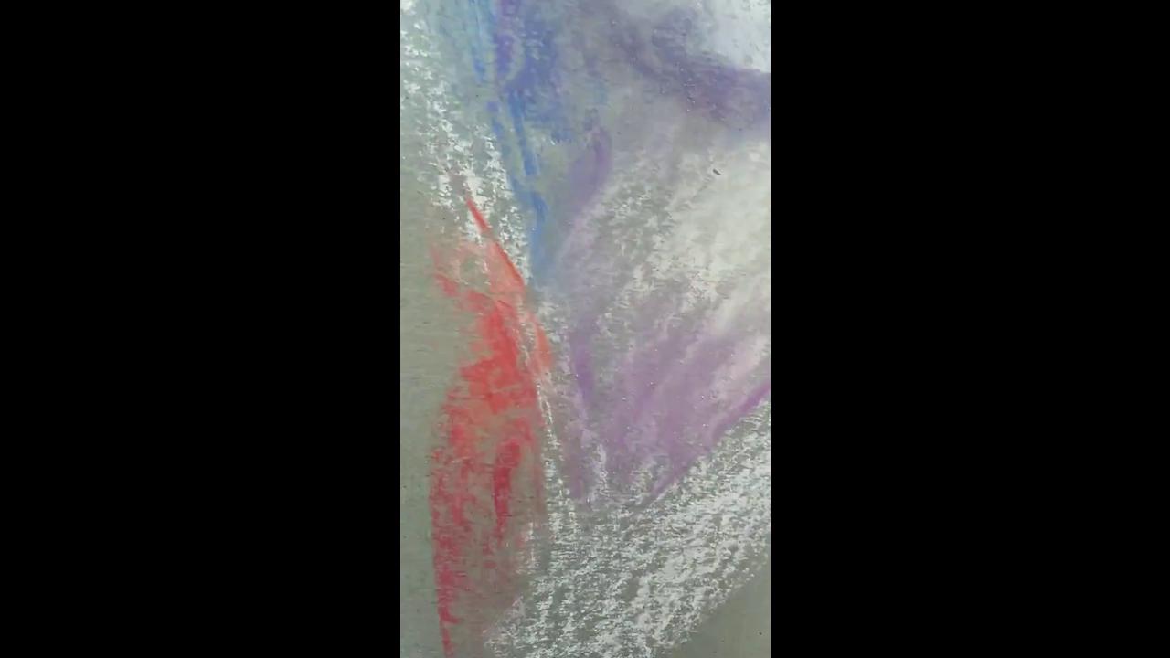 Drawing A Colorful Cat