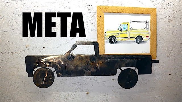 Welded Steel Pickup Truck Picture Frame