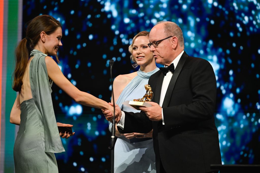 Prince Albert supported by rarely-seen eldest daughter Jazmin Grace ...