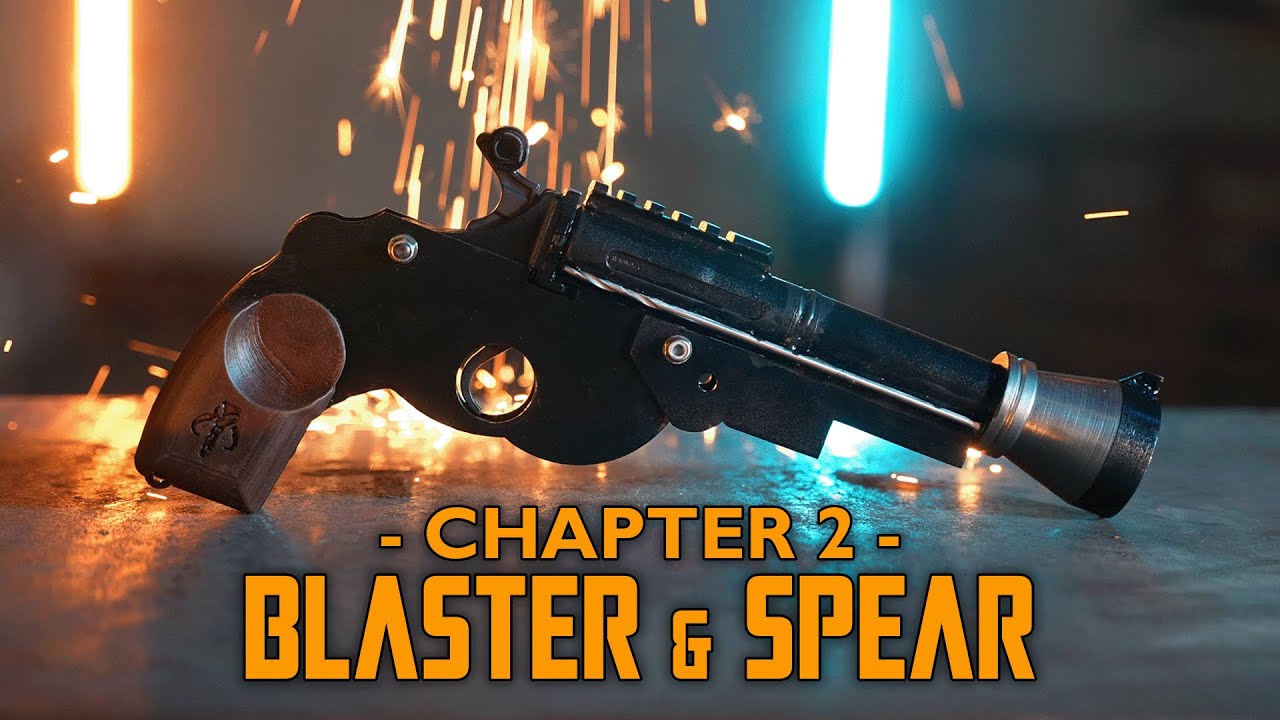 Mandalorian Arsenal Expands – Blaster and Spear Build (Hacklorian 2)