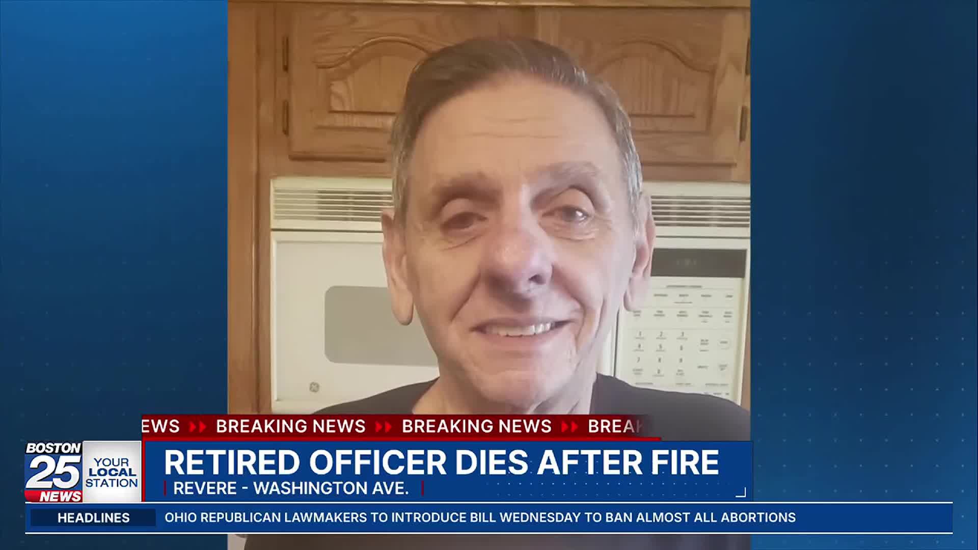 Retired police officer dies after being pulled from raging house fire ...