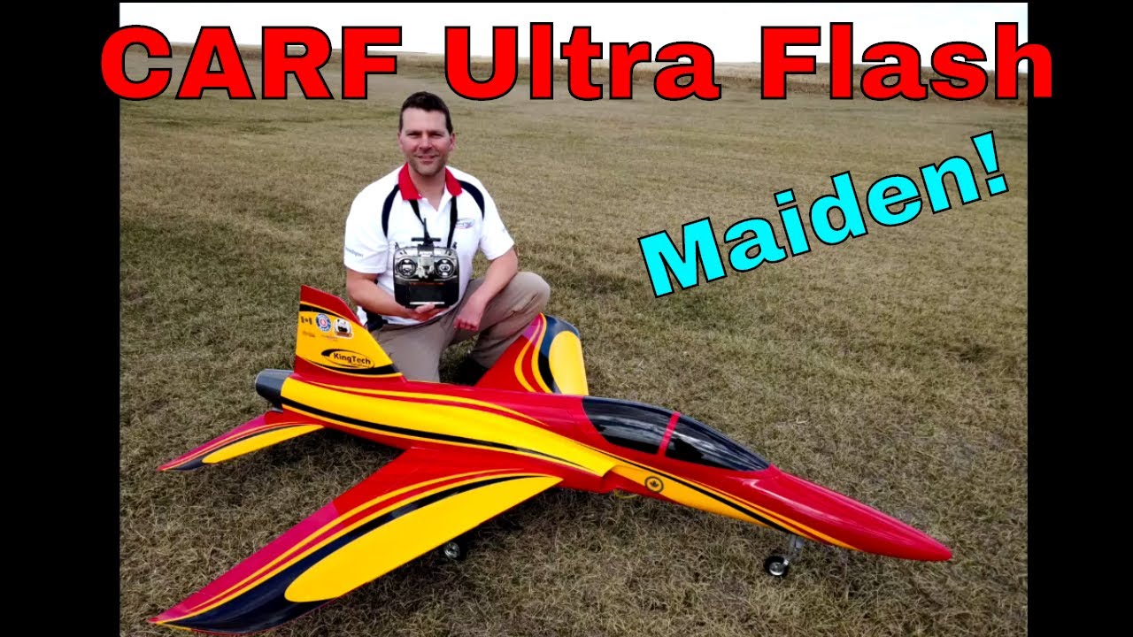 RC Jet Maiden Flight Setup – CARF Ultra Flash With Kingtech 160 ...
