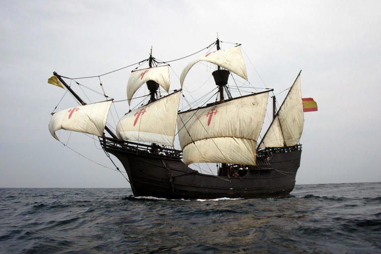 Replica of Nao Victoria ship that did the first circumnavigation of the ...
