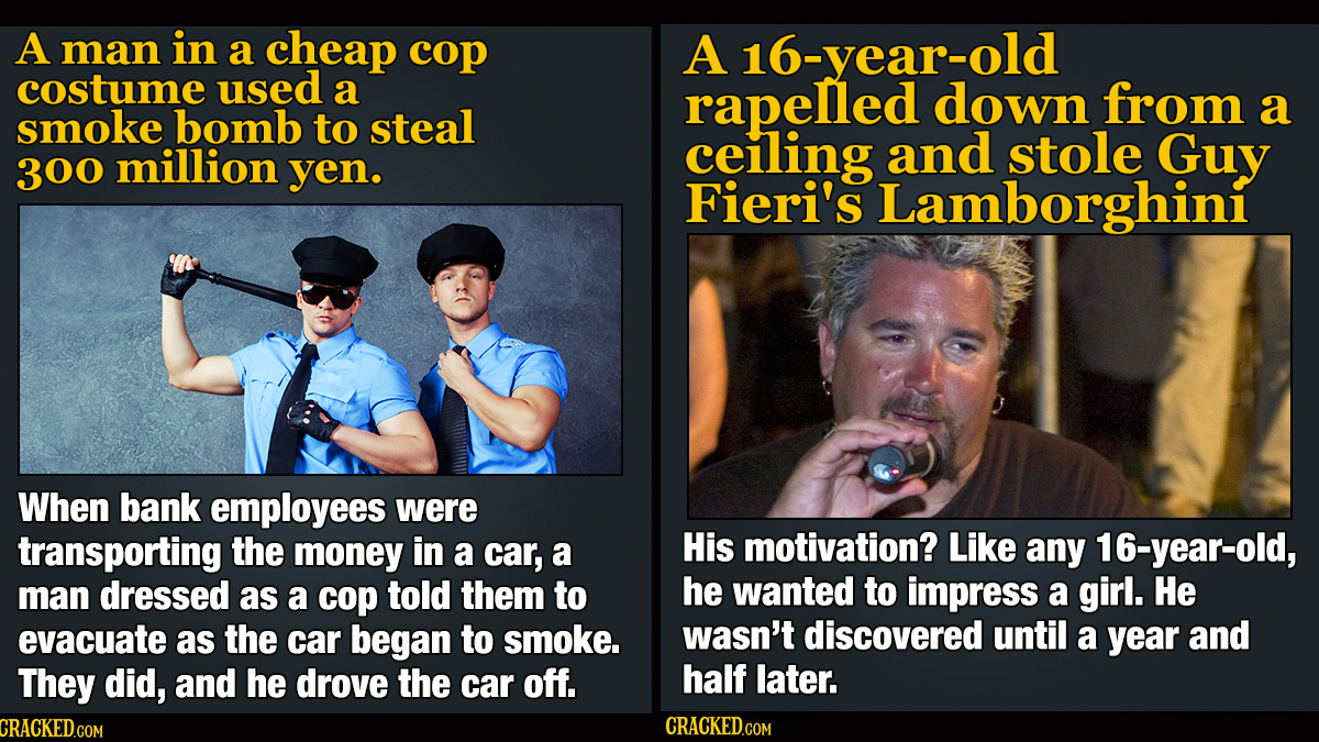 16 Real Life Heists That Are Better Than Those In The Movies