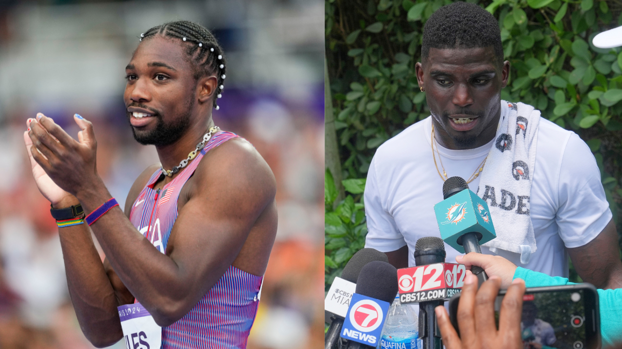 Olympic 100 champion Noah Lyles calls off weekend race with Miami’s Tyreek Hill for personal reasons