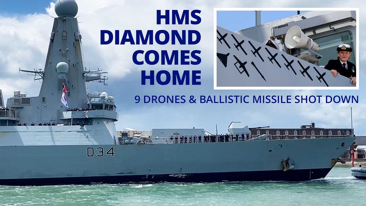 Royal Navy’s HMS Diamond Comes Home After Red Sea Ops