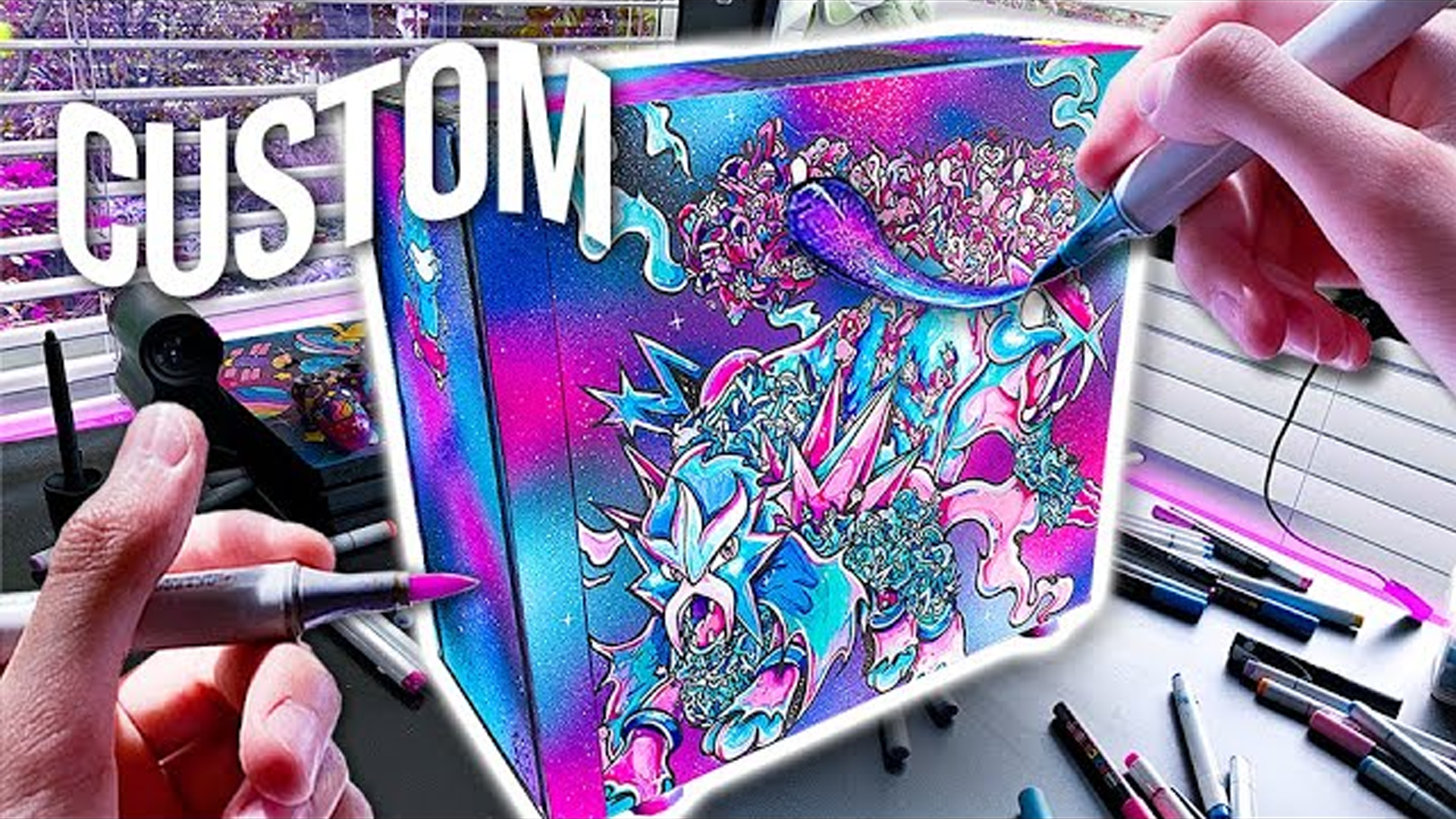 My First CUSTOM Painted PC! 🌊🎨 (Insane Transformation – Satisfying Art ...
