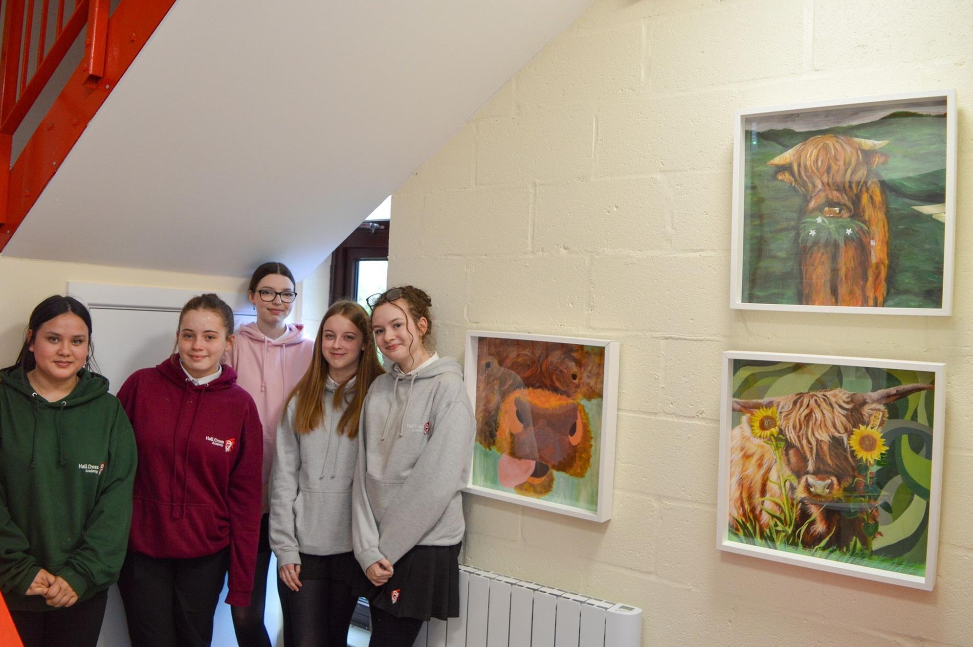 Hall Cross Academy students brighten up hospital offices with donated ...