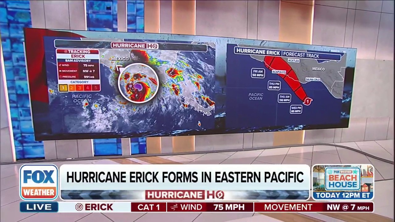 Erick becomes first hurricane of Eastern Pacific season