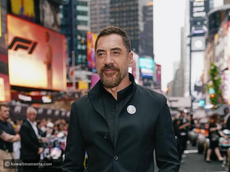 Javier Bardem Shows Support for Palestine at F1 Premiere