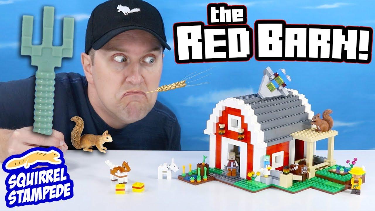 Lego Minecraft The Red Barn Speed Build Review With Farmer Comics!