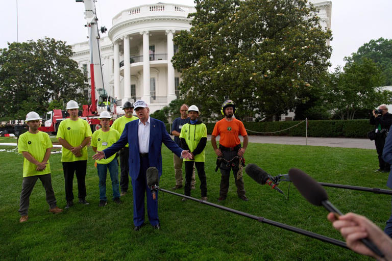 Trump celebrates $100K ‘personal project’ of raising two White House ...