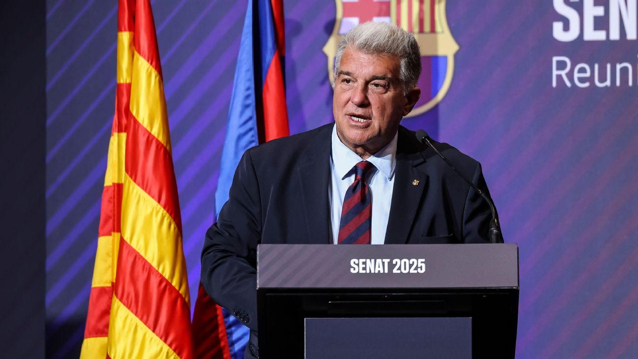 Barcelona working on 'really exciting signing' - Joan Laporta