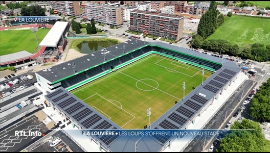 Visite de l'Easi Arena, le nouveau stade de la RAAL à La Louvière